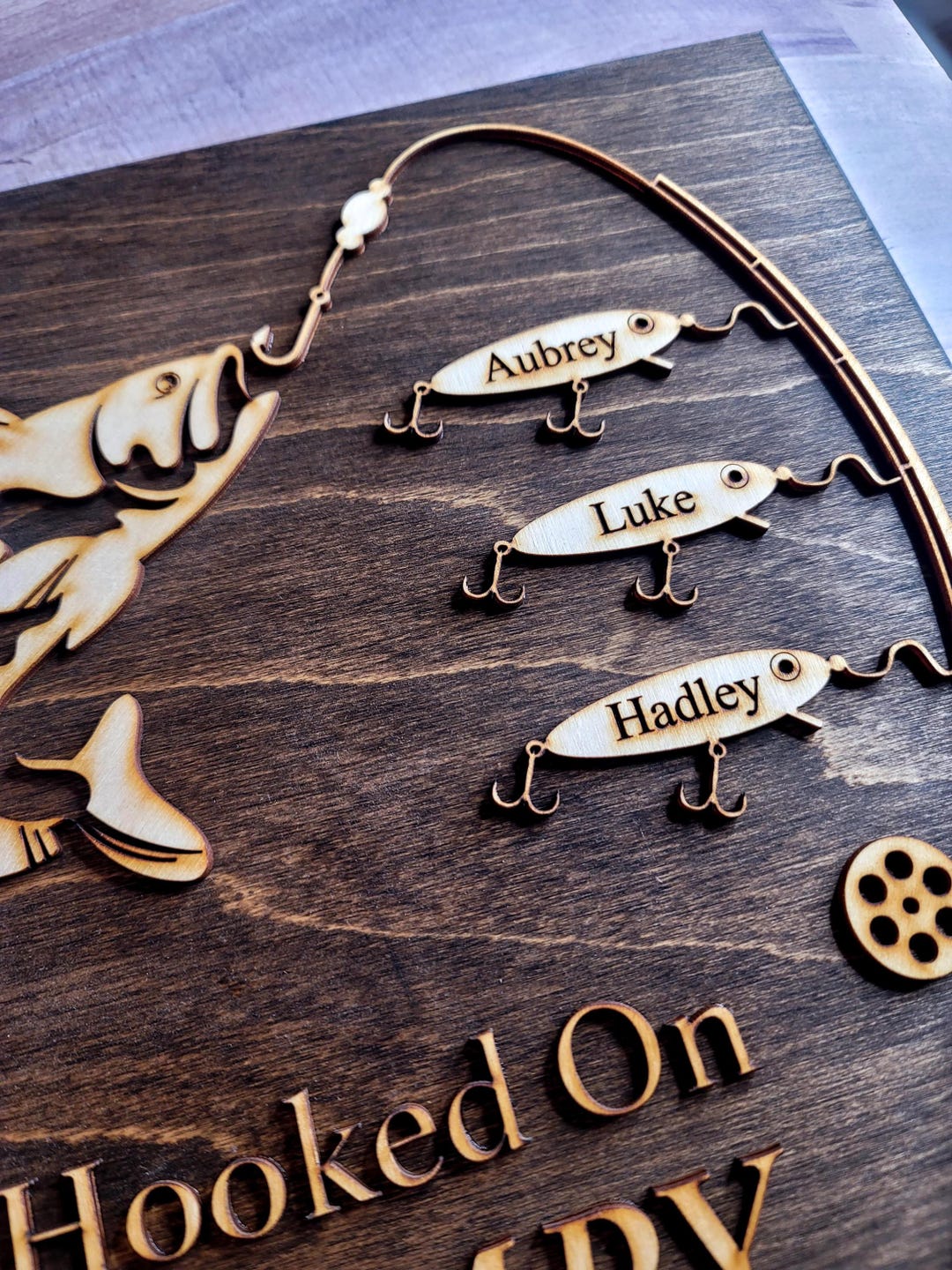 Additional Lure for Hooked on Fishing Sign Add-on for Purchased Sign - Etsy