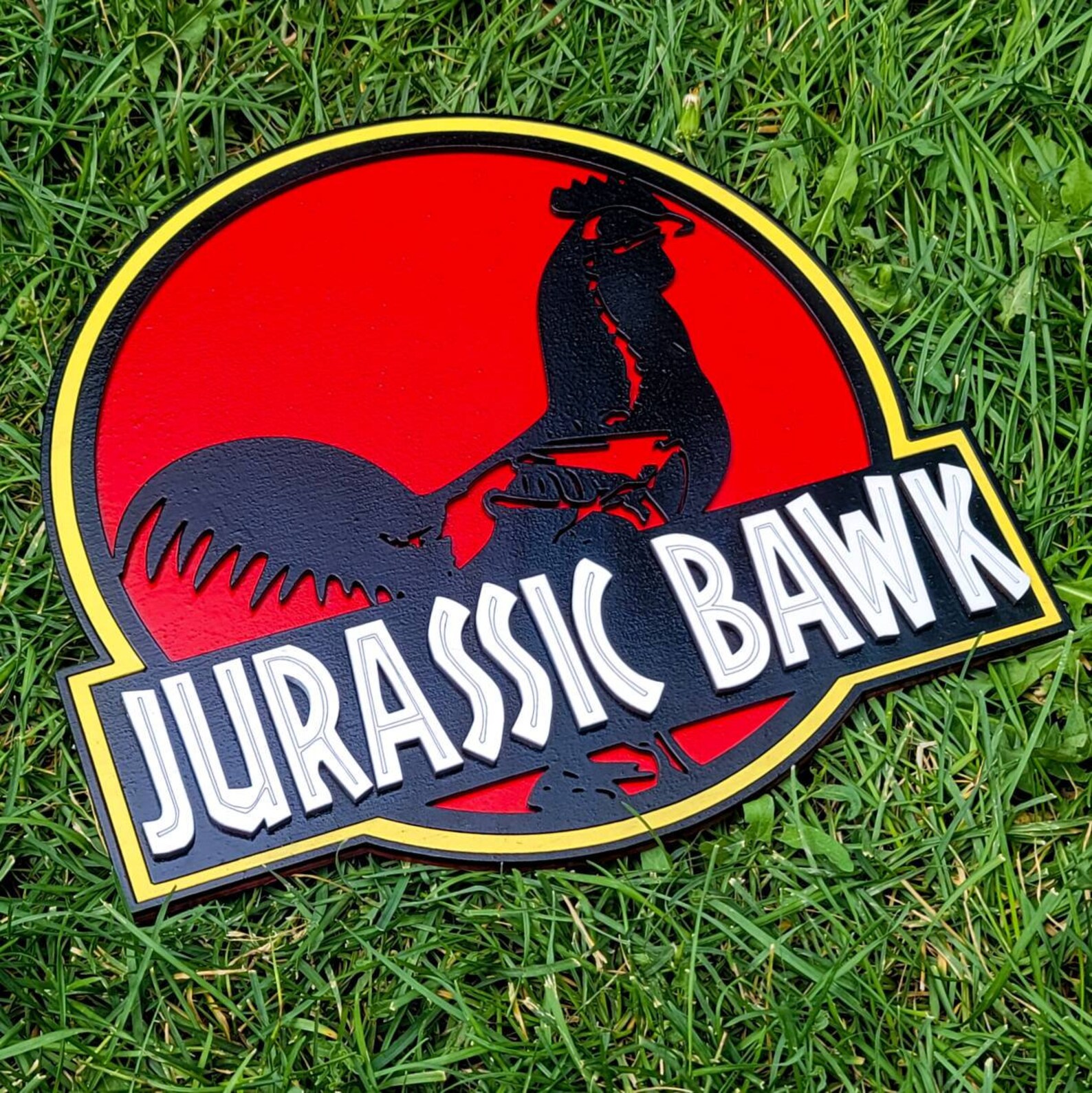 Chicken Coop Sign Jurassic Bawk T-rex Dinosaur Chicken Coop - Etsy