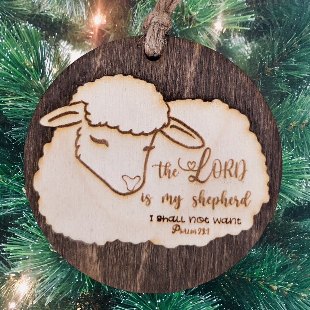 The Lord is My Shepherd Ornament Psalm 23 Gift for Friend Church Gift ...