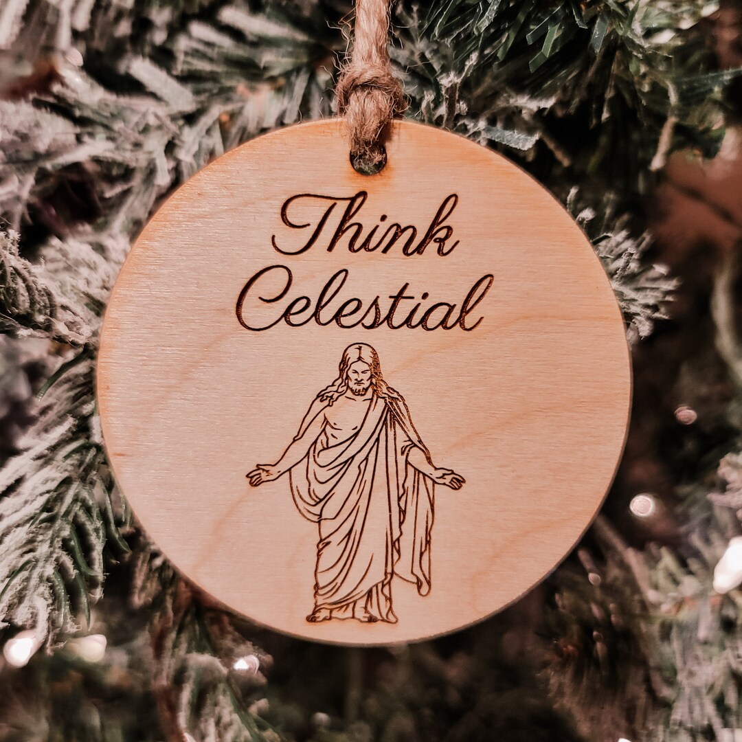Think Celestial LDS Christmas Ornament: Christus Statue, Ward Gifts - Etsy
