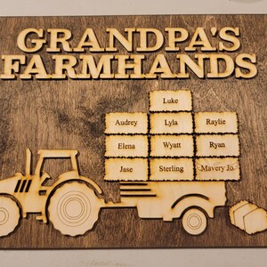 Grandpa's Farmhands Farmer Gift for Grandpa Papa Dad Poppy Father's Day ...