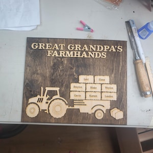Grandpa's Farmhands Farmer Gift for Grandpa Papa Dad Poppy Father's Day ...