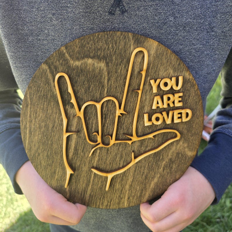 ASL I Love You Sign Family Tradition Sign for College Student, Friend ...