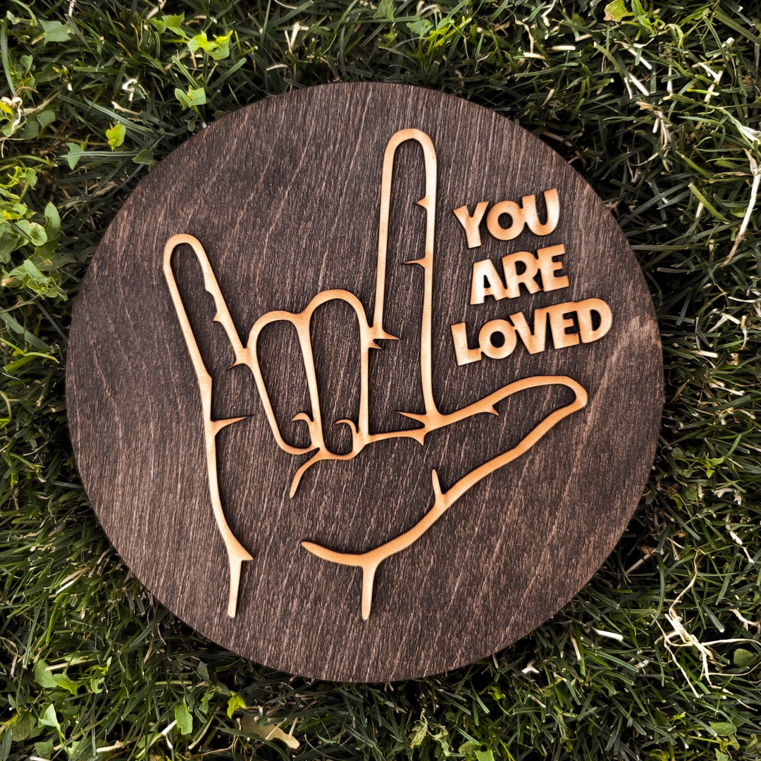 ASL I Love You Sign Family Tradition Sign for College Student, Friend ...