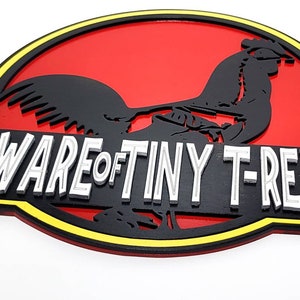 Chicken Coop Sign Jurassic Bawk T-rex Dinosaur Outdoor Wood Chicken ...