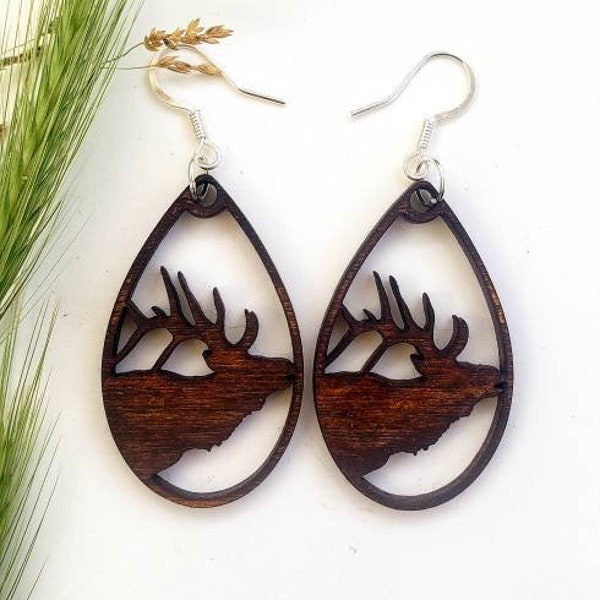Elk Earrings - Etsy