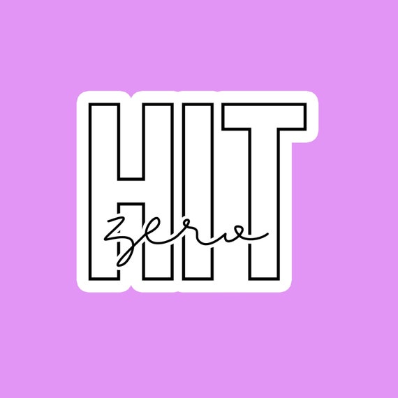 HIT ZERO Sticker Cheerleading Competition Sticker Zero - Etsy