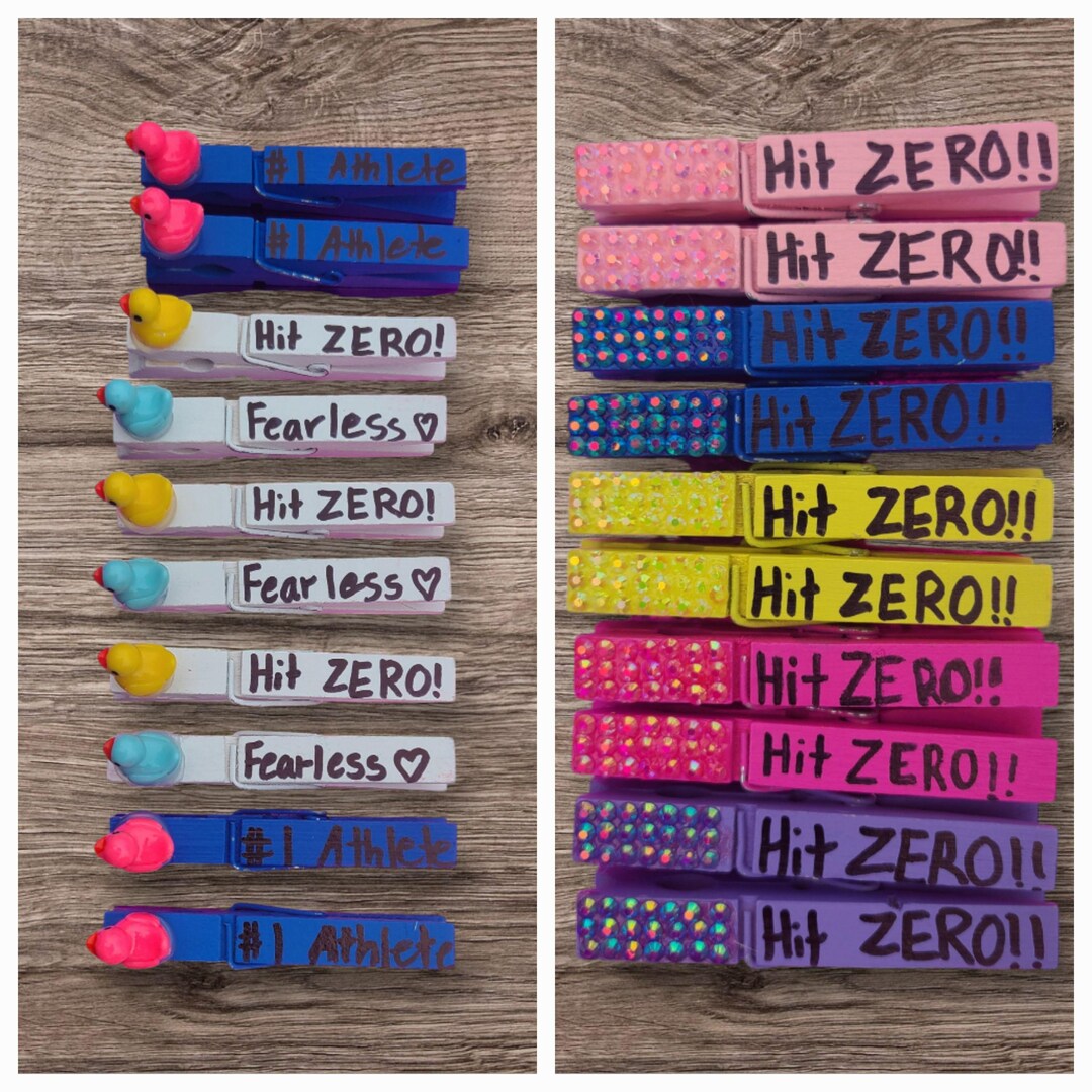 Cheer Clips for Competitions Colorful and Fun Clips Set of 20 for Cheer ...