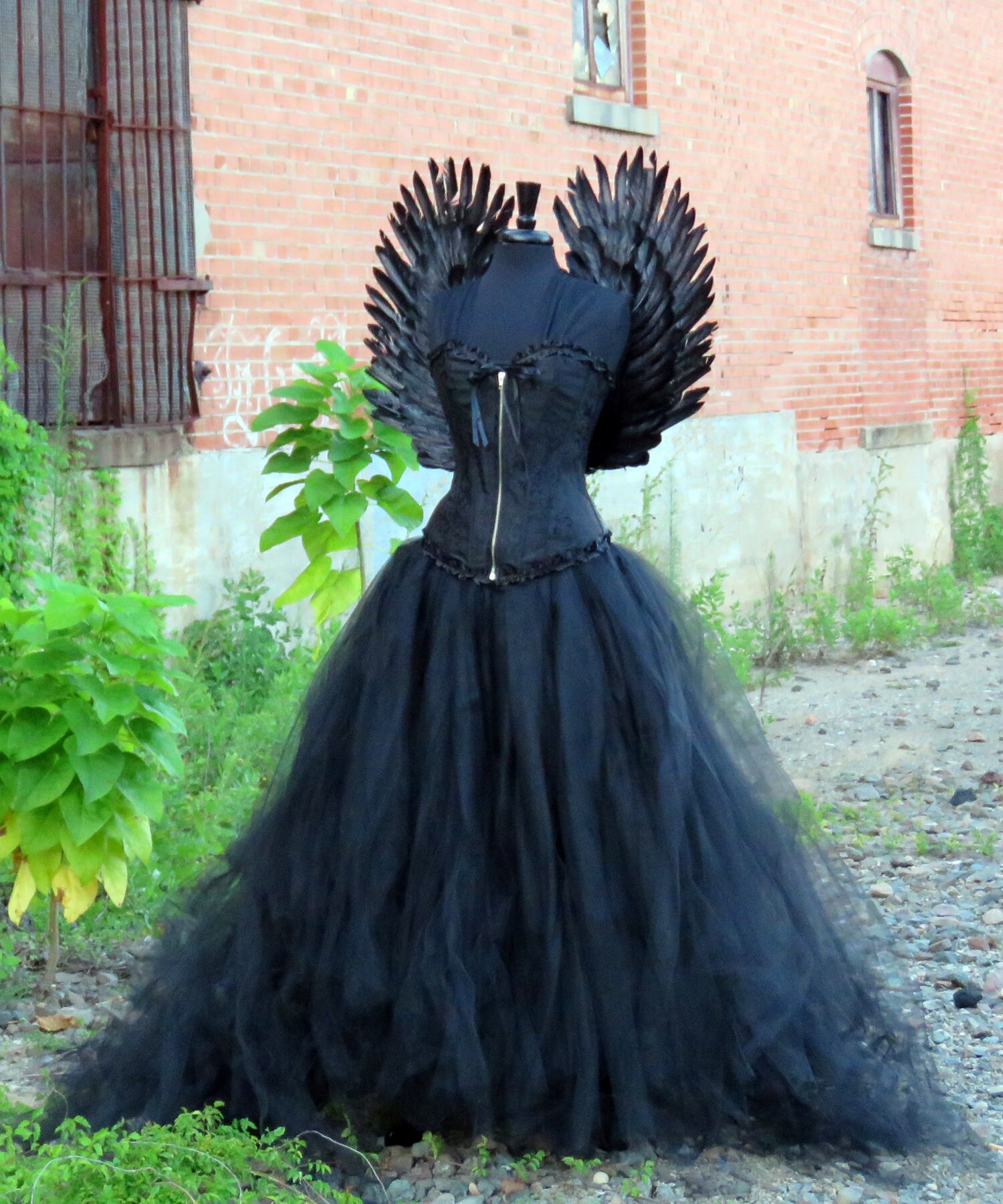 Adult Dark Angel Costume Skirt Dramatic Bridal Length Skirt Etsy