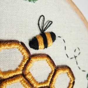 Honeycomb Bee Geometric Embroidery Design PDF Pattern - Hoop Art ...