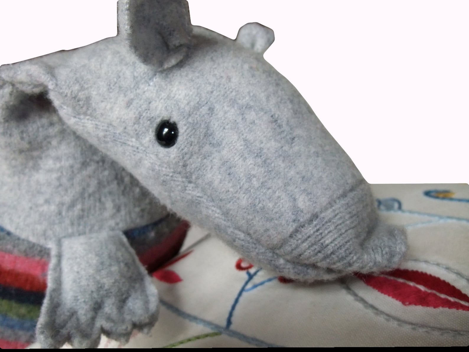 DIY Armadillo Animal Sewing Pattern - Plush Wool Soft Toy - Upcycled ...
