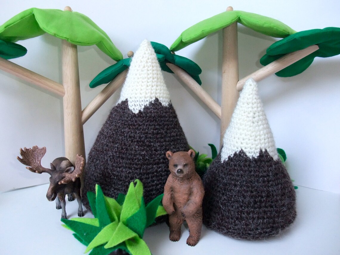 Volcano & Mountain Amigurumi Crochet DEAL Playscape Pattern. PDF ...