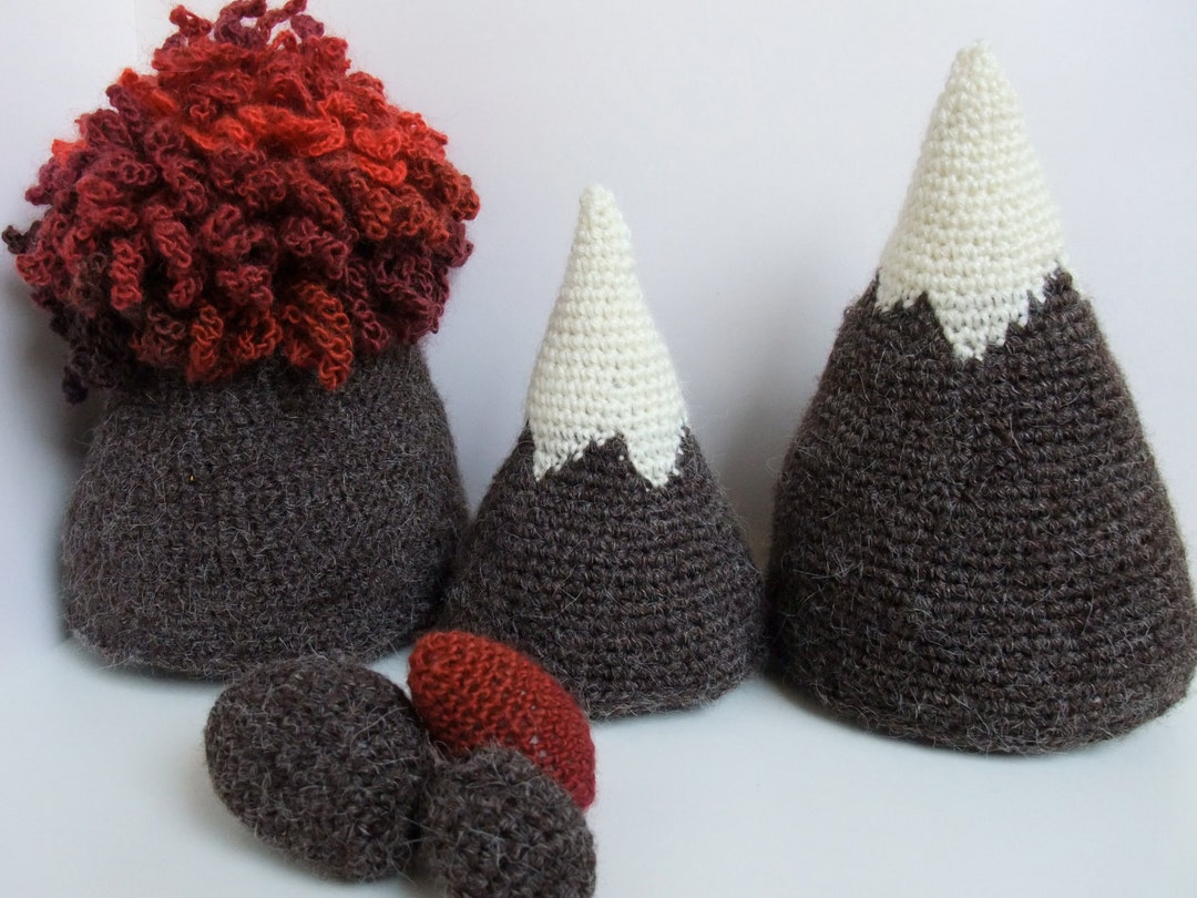 Volcano & Mountain Amigurumi Crochet DEAL Playscape Pattern. PDF ...