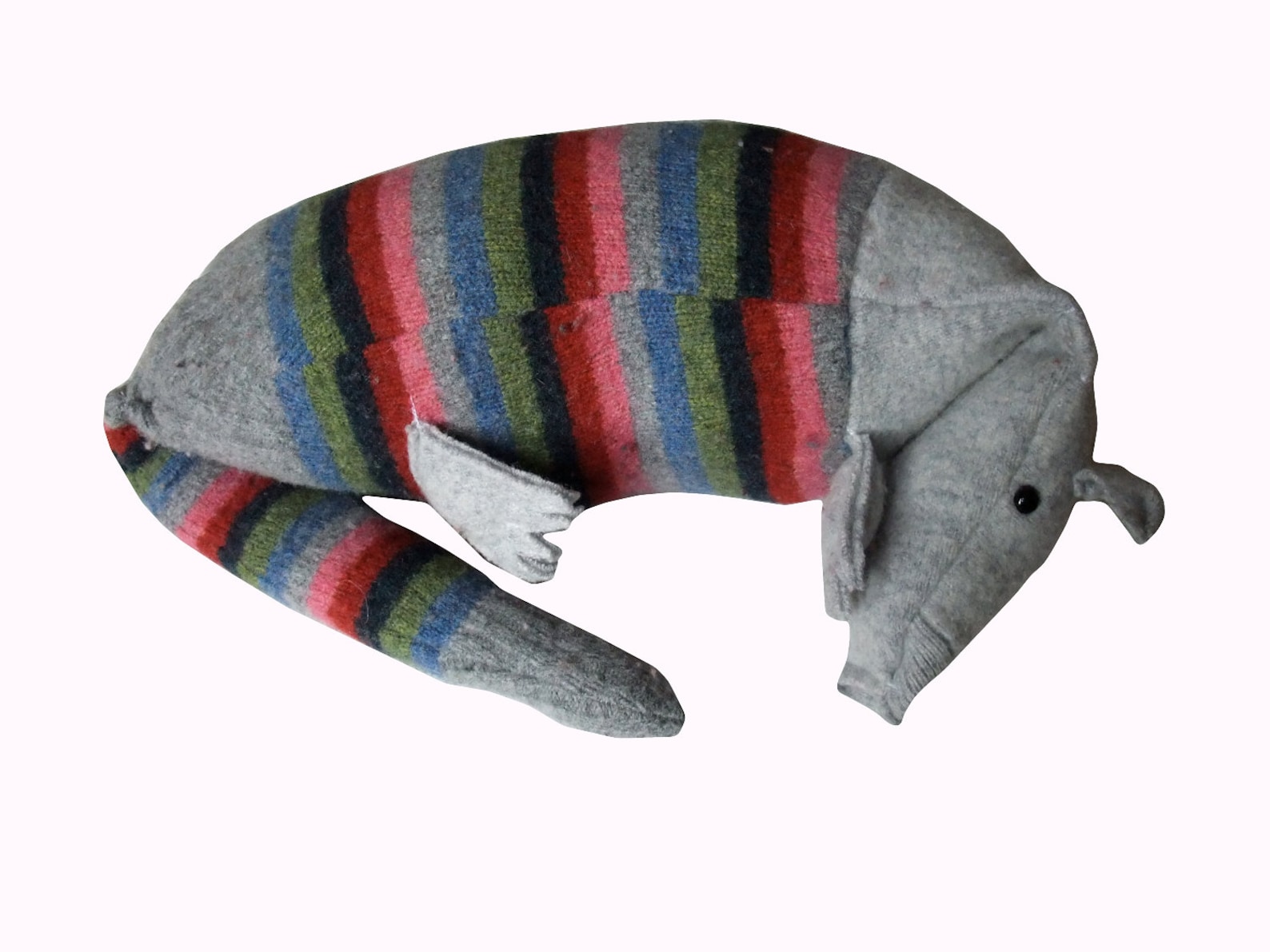 DIY Armadillo Animal Sewing Pattern - Plush Wool Soft Toy - Upcycled ...