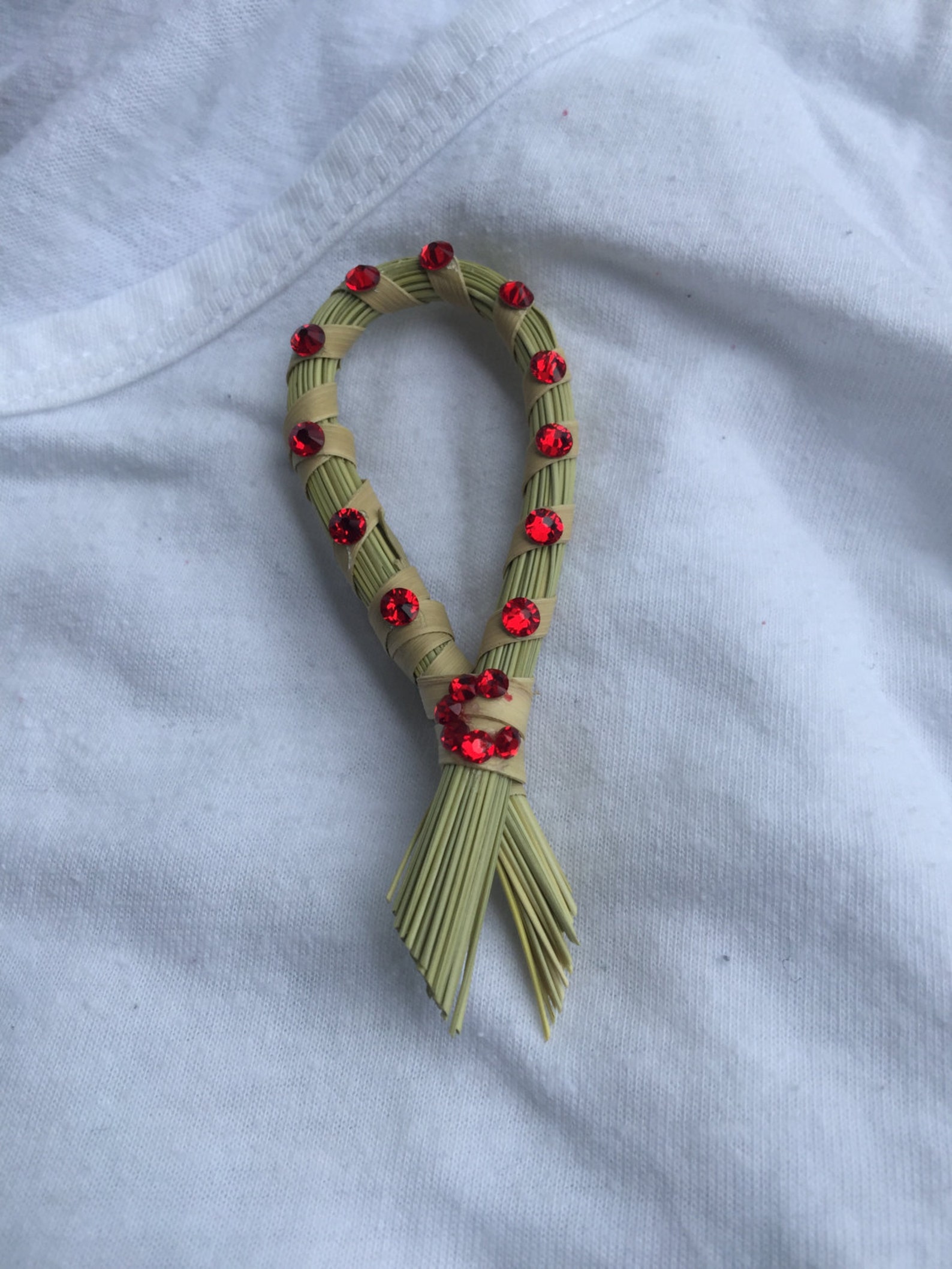 Sweetgrass RED RIBBON Pin/brooch - Etsy
