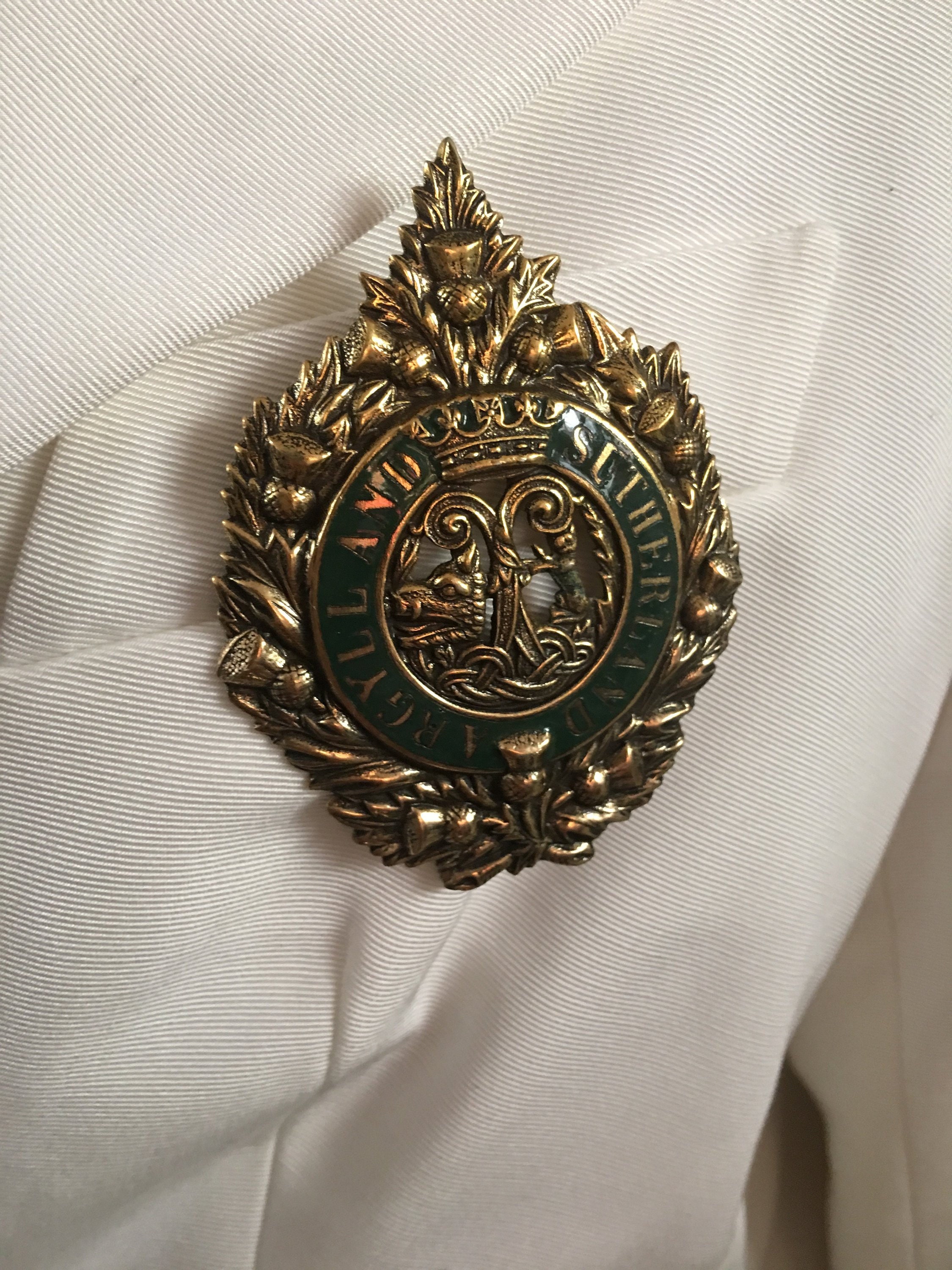 Vintage Scottish Crest Brooch, Preppy Emblem Badge, Unisex Lapel Pin ...