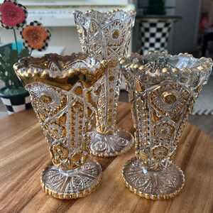 Vintage EAPG Pressed Glass IMPERIAL DAISY Button Pattern With Ritzy ...