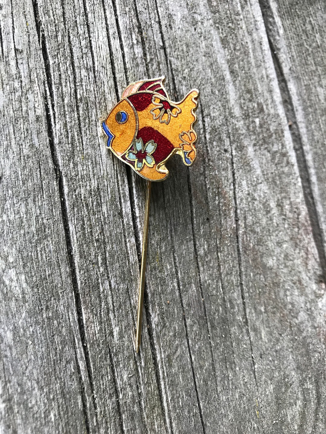 Tropical Fish Stick Pin Fun Summery Enamel Jewelry 70s Fad - Etsy
