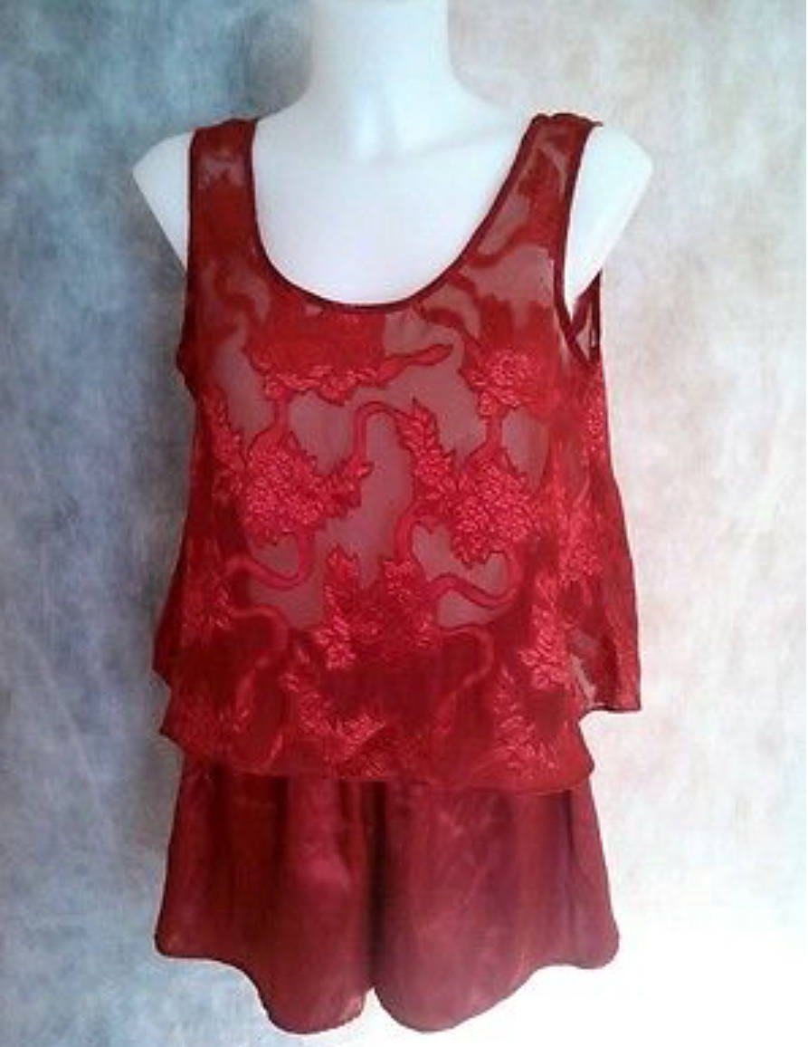 Highly Sought After Vintage Victoria's Secret Red Shorty Pajamas, Now ...