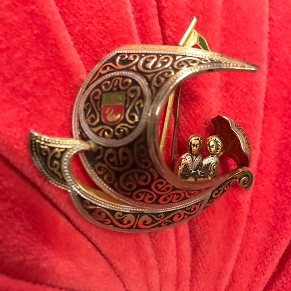 Viking Ship Pin - Etsy