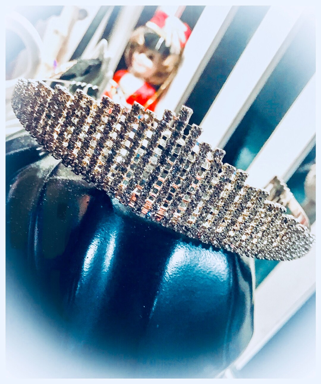 Amazing Vintage 80s Art Deco Rhinestone Tiara - Glamour Wedding, Prom ...
