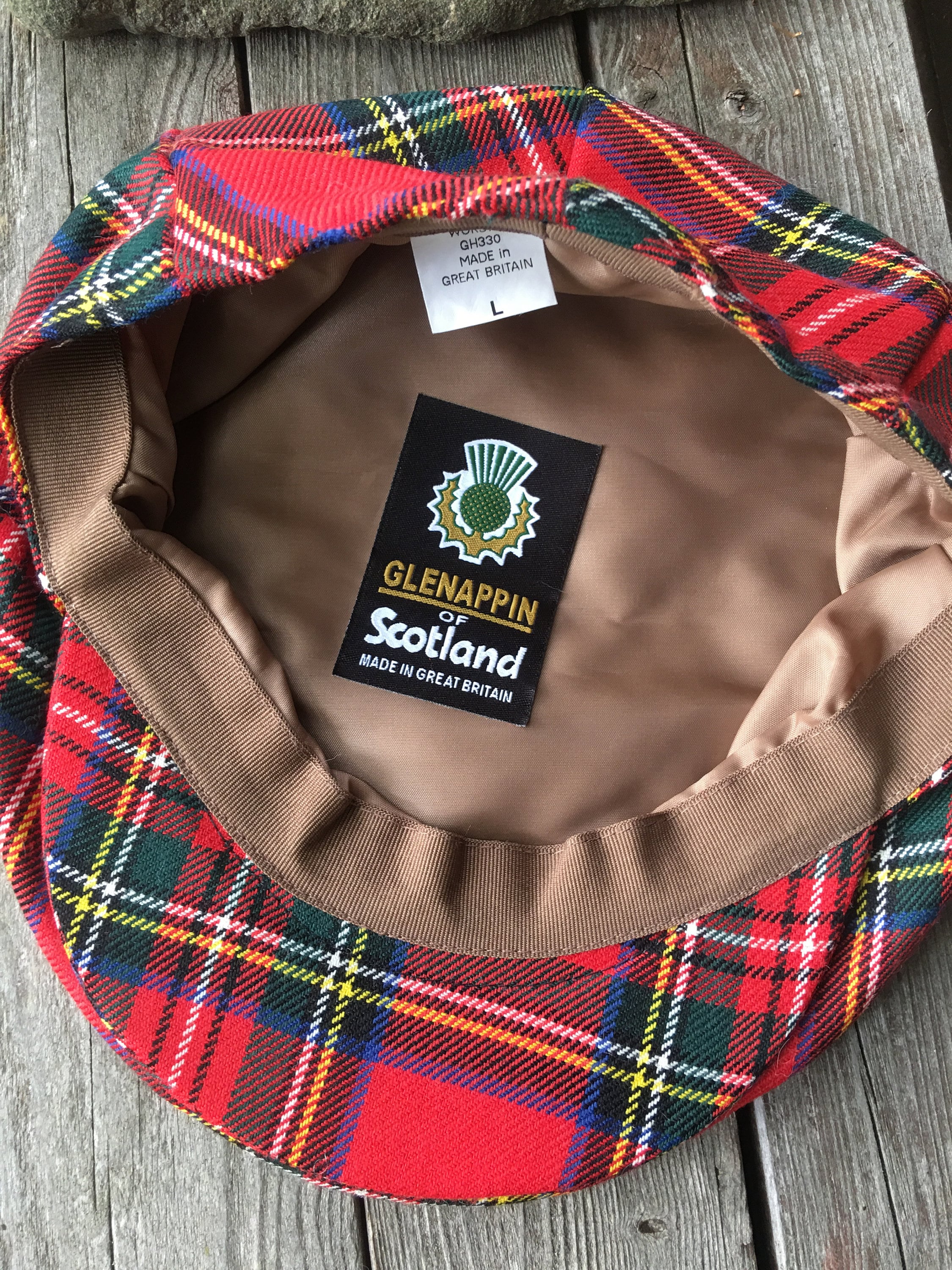 Cute Scottish Tartan Driving NewsBoy Cap