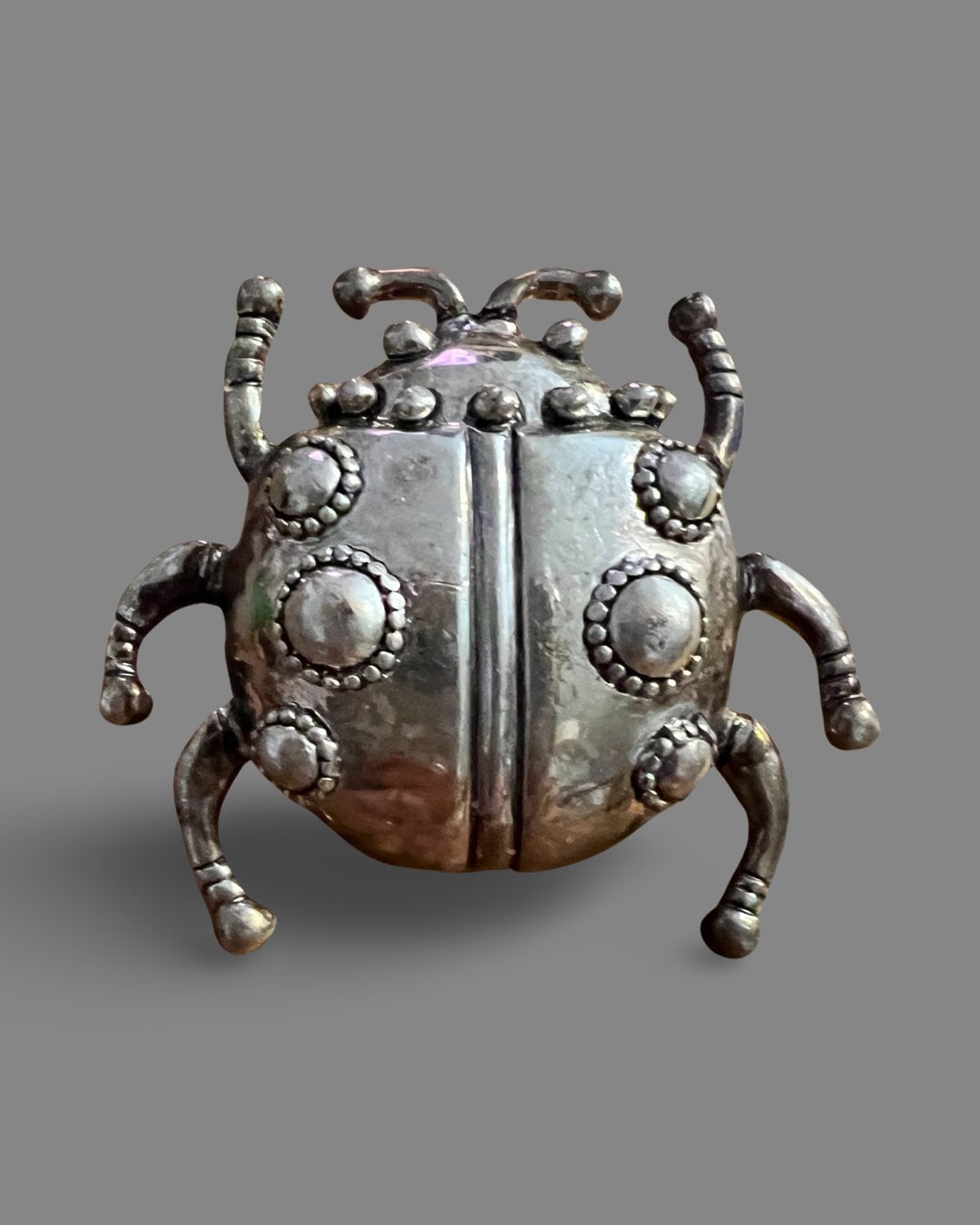 Cool 80s Glam Puffy Ladybug Brooch Pendant, Exaggerated Southwestern ...