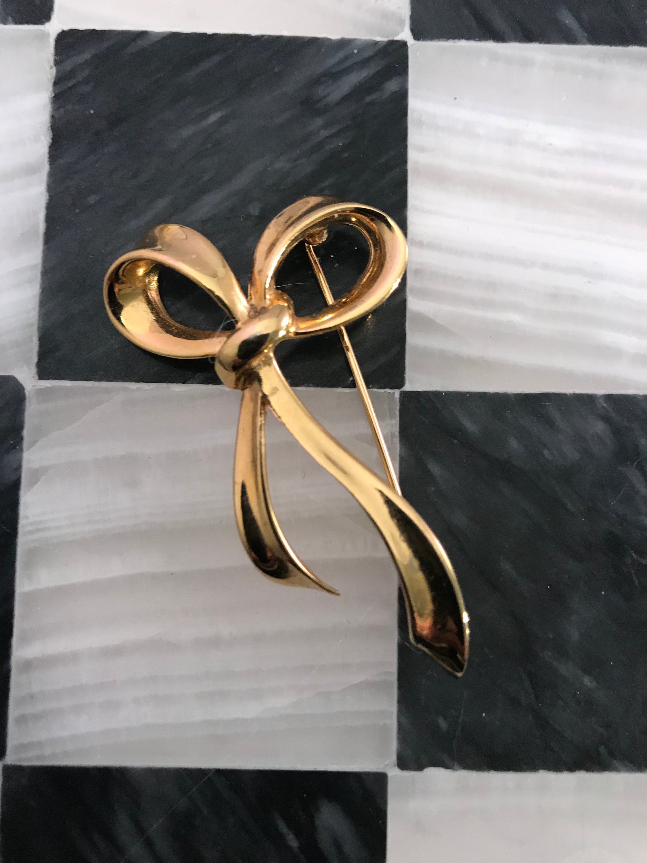 Whimsical Golden Bow Pin, Vintage Brooch, Trending Unisex Lapel Pin ...