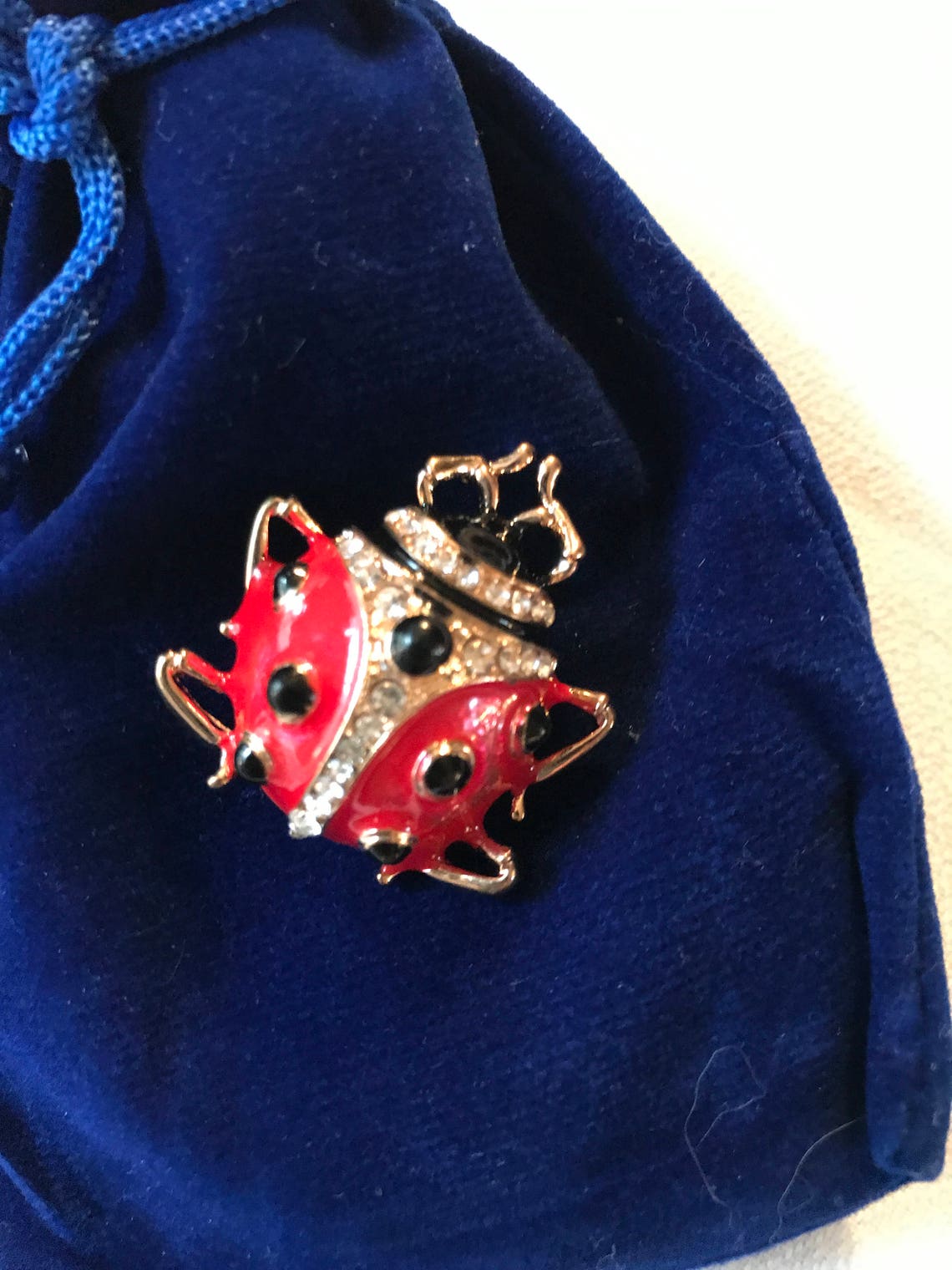 Super Cute Little Enamel Lady Bug Pin Great Treat Feel Good | Etsy