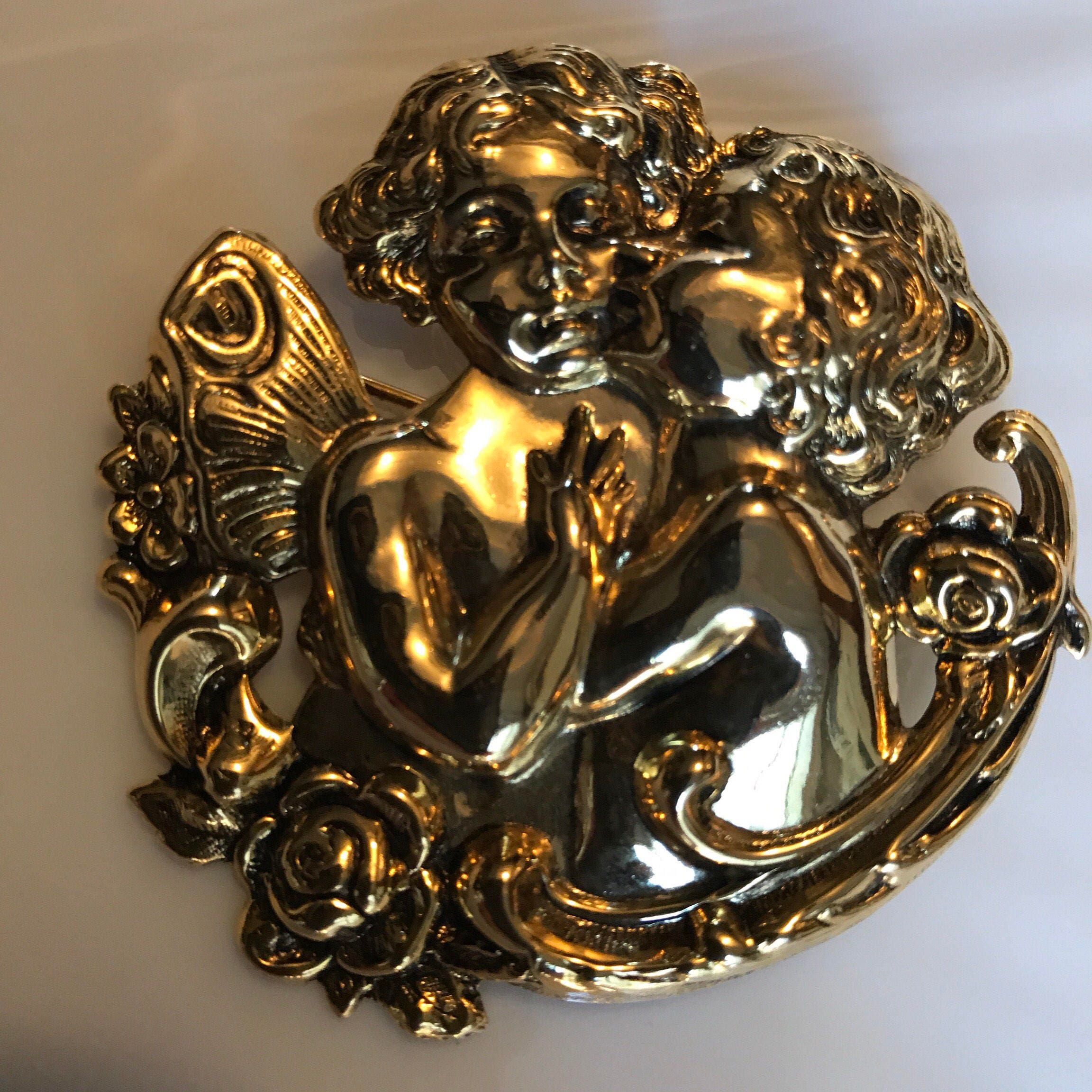 Beautiful Vintage JBW signed Shiny Gold Victorian Edwardian Style ...