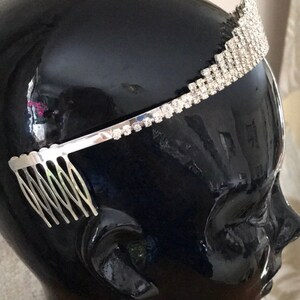 Amazing Vintage 80s Art Deco Rhinestone Tiara - Glamour Wedding, Prom ...