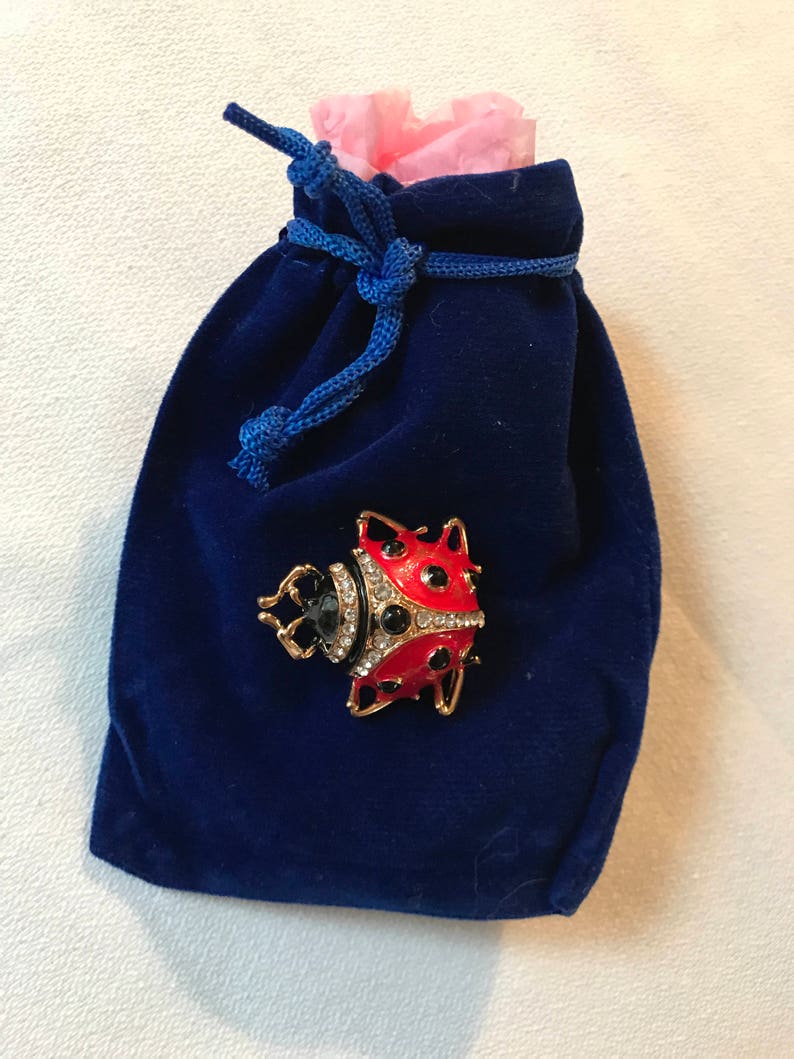 Super Cute Little Enamel Lady Bug Pin Great Treat Feel Good | Etsy