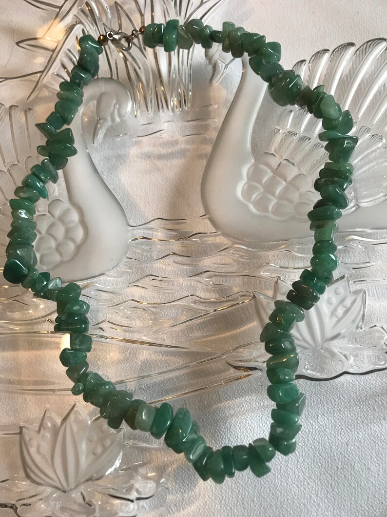 Vintage Boho Asian Jade Semi Precious Stone Necklace - Etsy