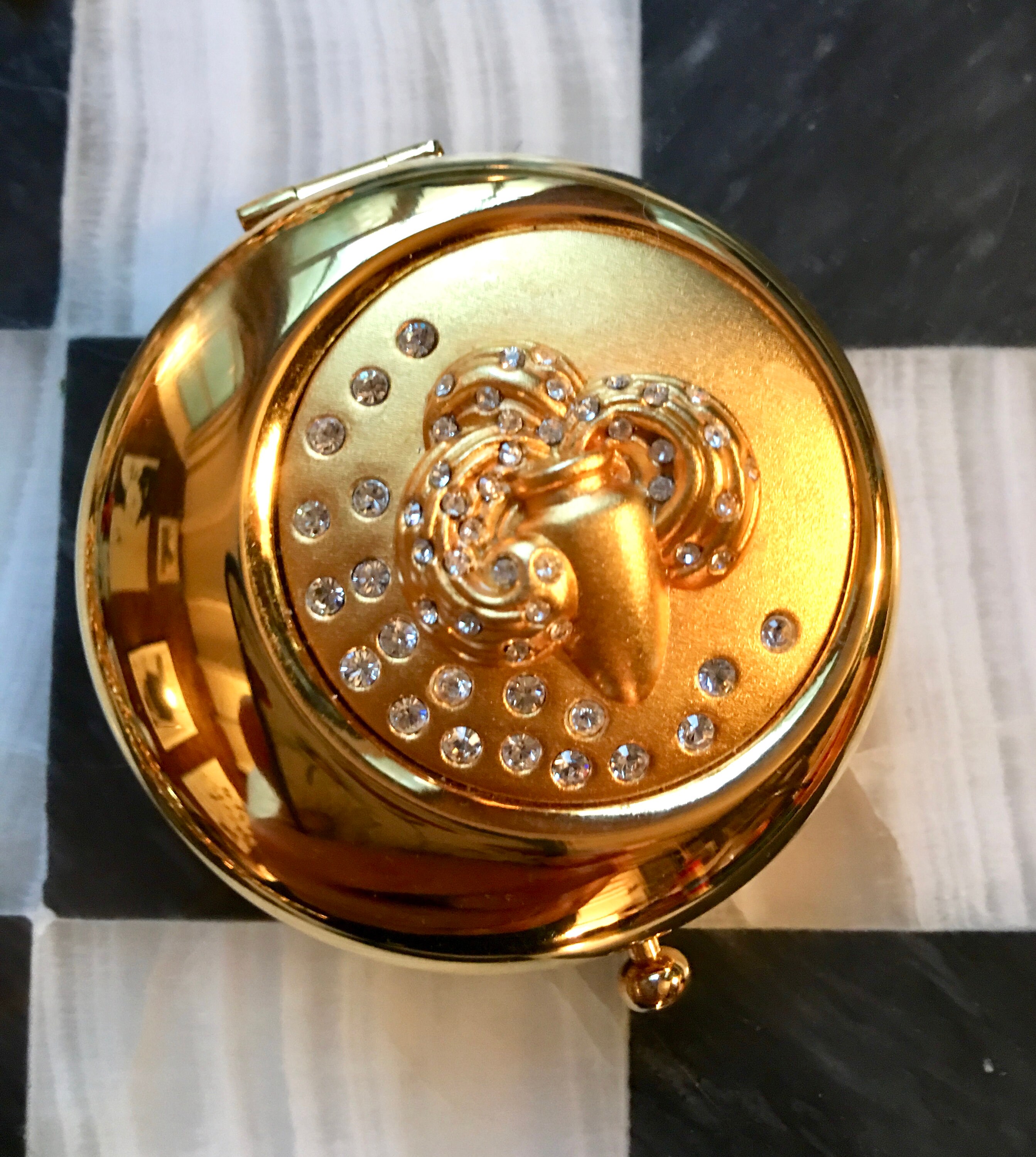 Beautiful Vintage Estée Lauder Rhinestone & Goldtone Lucidity Mini ...