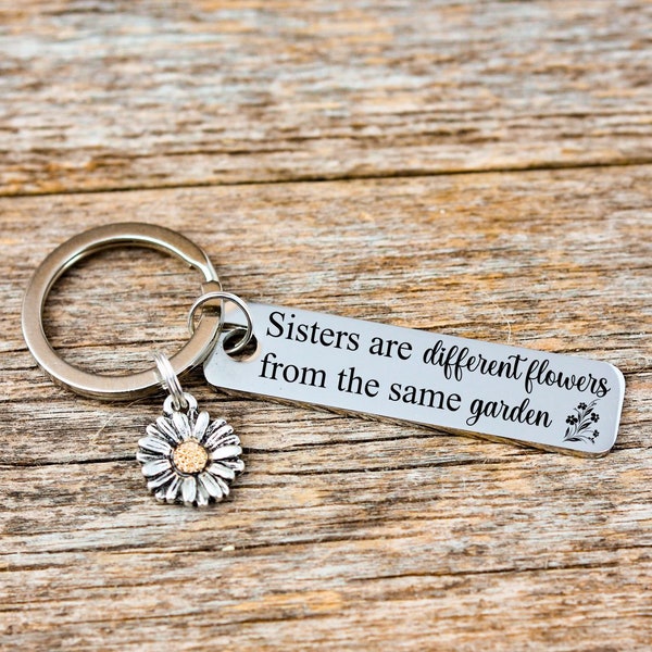 Sister Keychain - Etsy