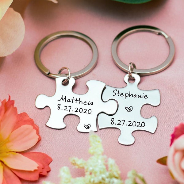 Puzzle Key Chains - Etsy