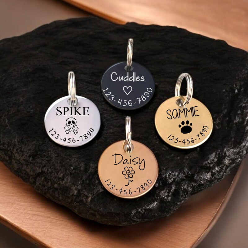 Silver Dog Tag - Etsy