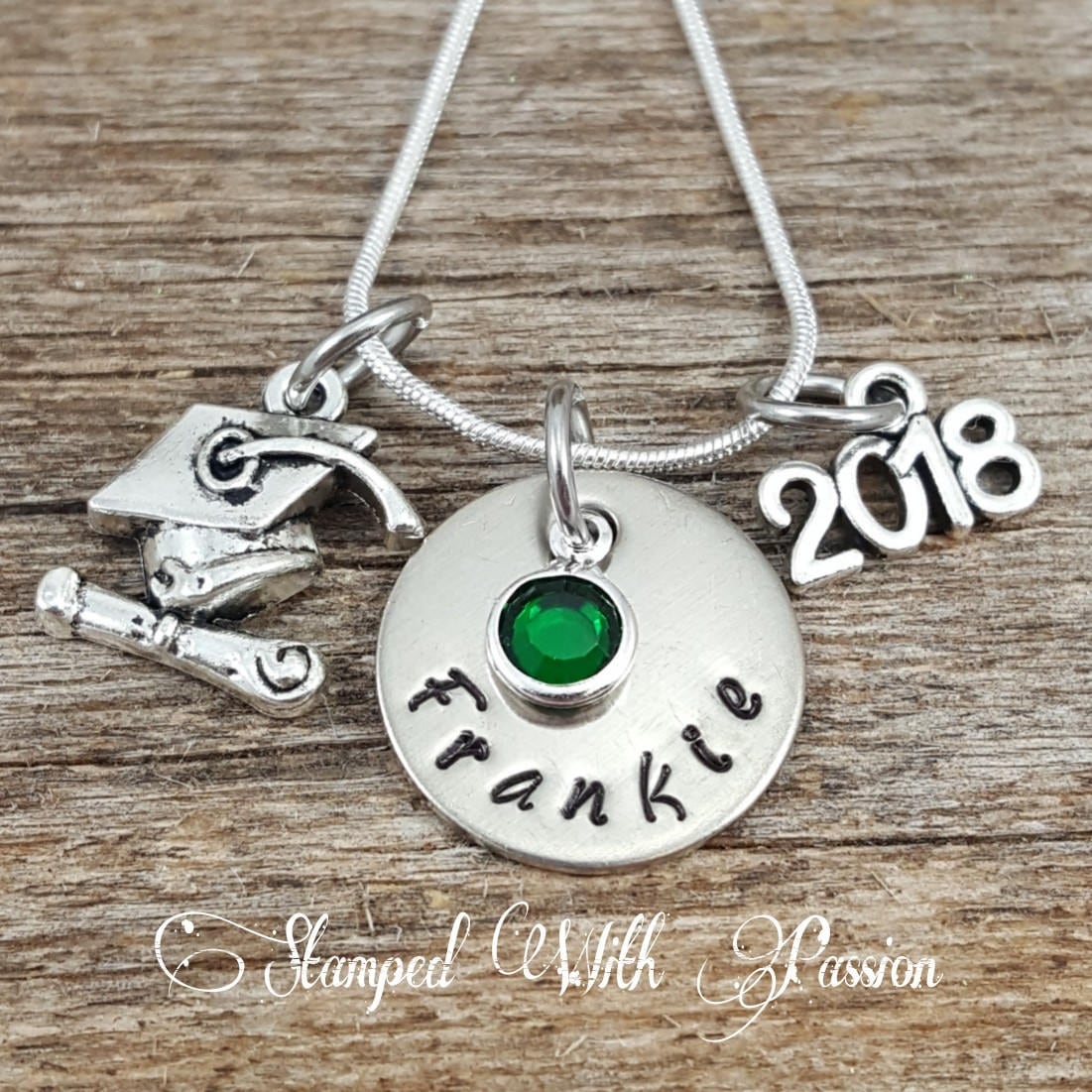 Graduation Necklace Personalized Girl Graduation Gift for her | Etsy