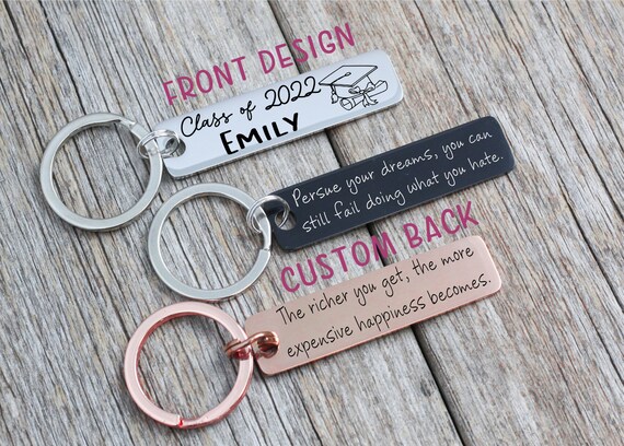 Personalized Graduation Keychain Graduation Gift for Her - Etsy