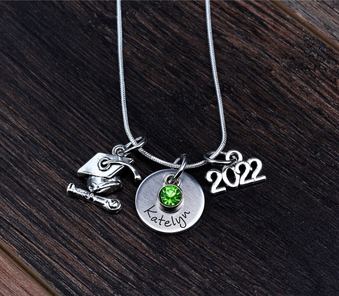 Graduation Necklace Personalized Girl Graduation Gift for Her - Etsy