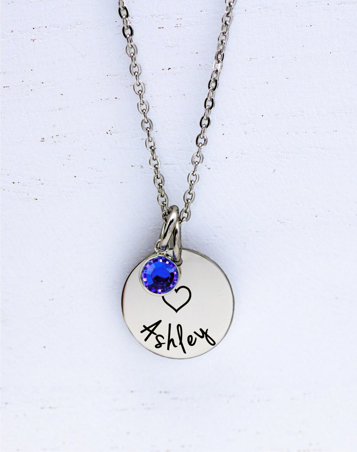 Child Necklace Personalized Necklace Birthstone Jewelry - Etsy