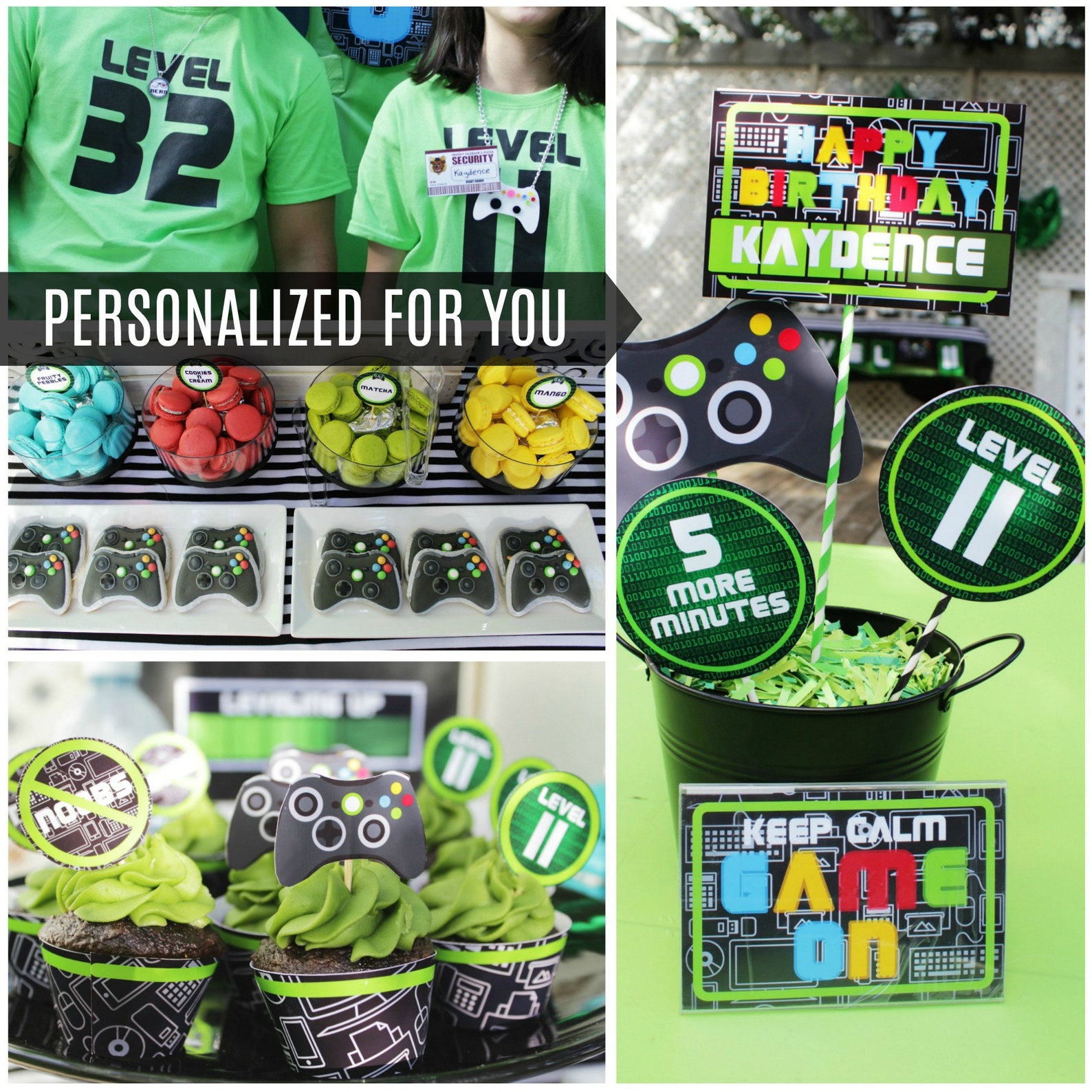 Video Game Party Birthday Decorations Video Game Party Printable Gamer ...