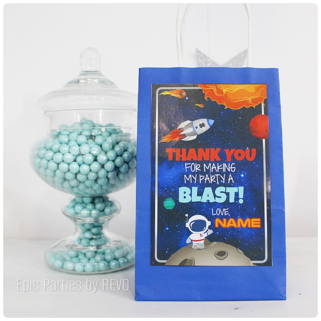 Two the Moon Party Favors Outer Space Editable Party Favors First Trip ...