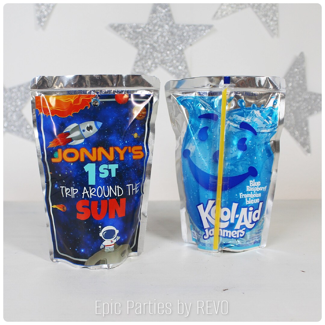 Outer Space Birthday Caprisun Labels for Space Birthday Editable Capri ...