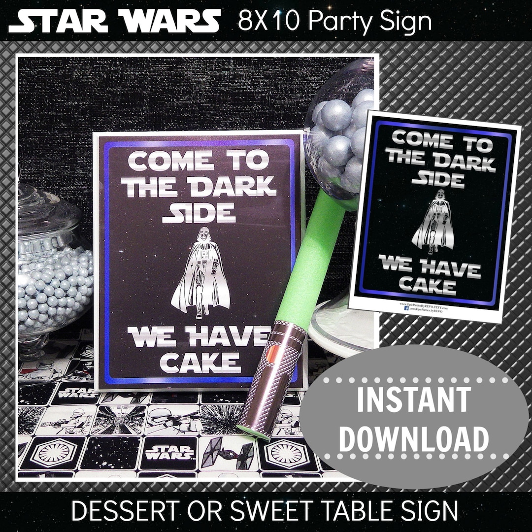 Star Wars Printable Sign Star Wars Birthday Sign Star Wars Decoration ...