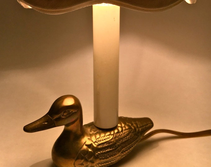 Small Brass Duck Candle Lamp Light Accent Lamp Night Light - Etsy