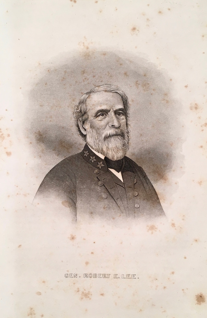 Portrait of General Robert E. Lee Confederate General US | Etsy