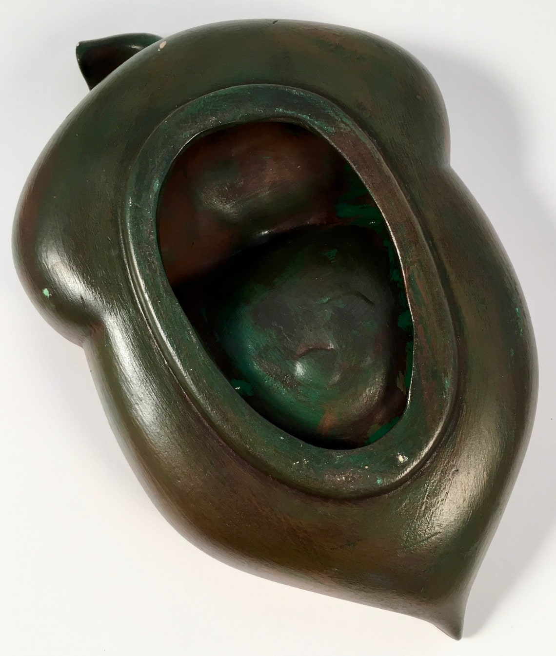 Vintage Glazed Ceramic Acorn Ashtray | Pottery Acorn Trinket Dish ...
