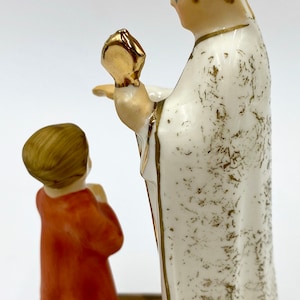 Vintage First Holy Communion Figurines | Painted Ceramic Porcelain ...