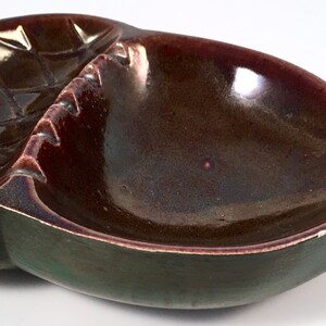 Vintage Glazed Ceramic Acorn Ashtray | Pottery Acorn Trinket Dish ...